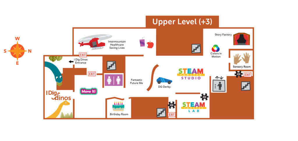 Exhibits Map - Discovery Gateway Children's Museum