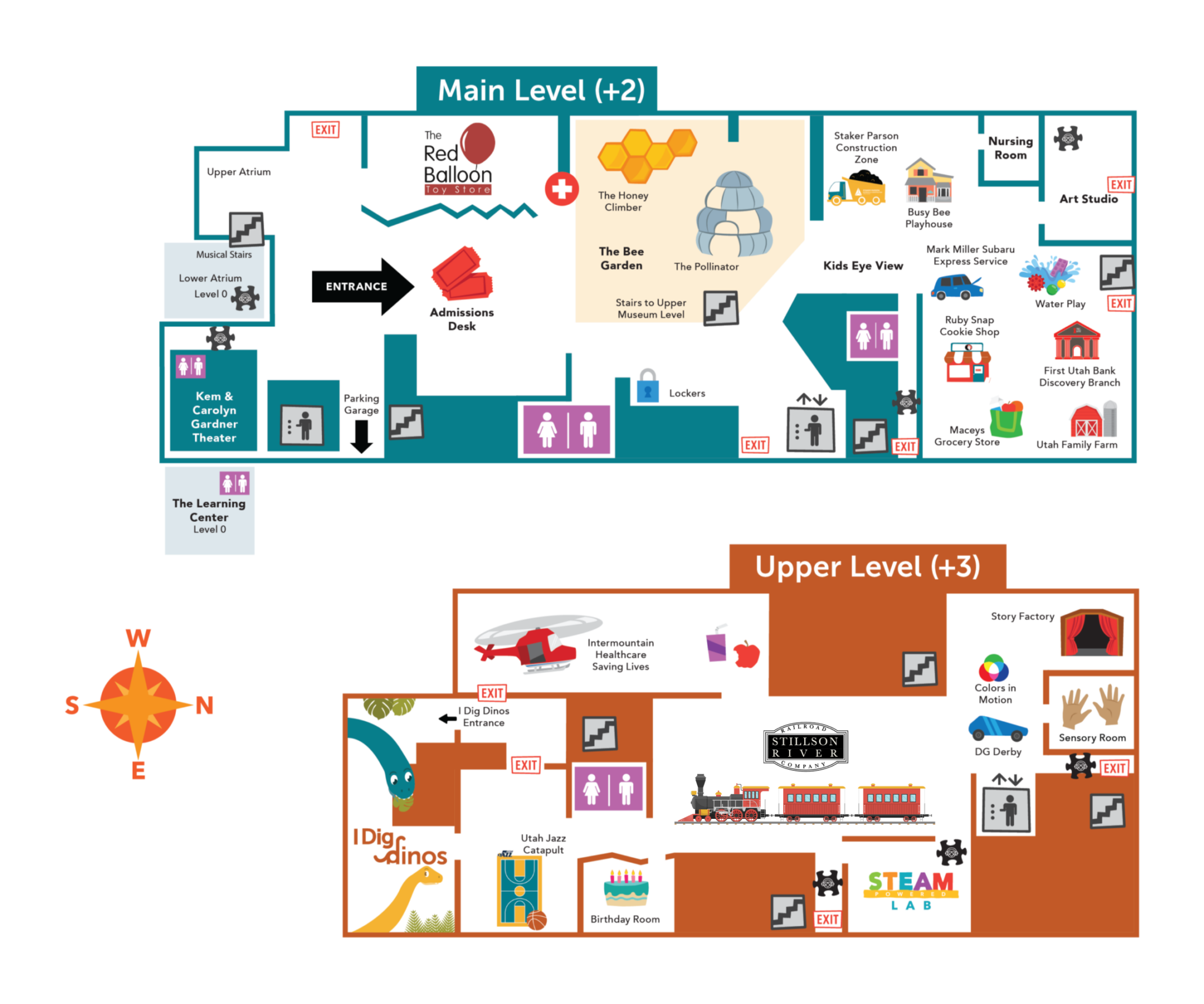 Exhibits Map – Discovery Gateway Children's Museum